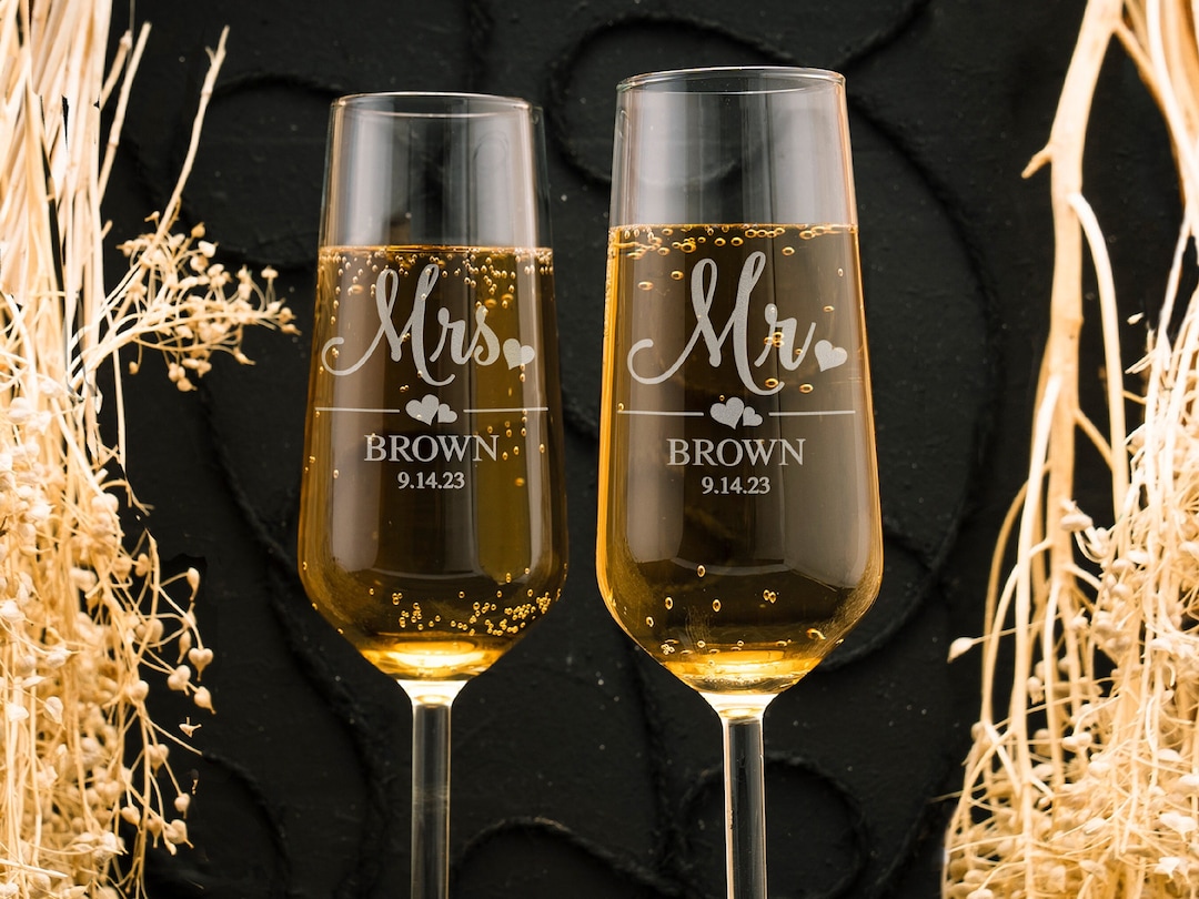 Custom Champagne Flutes, Wedding Champagne Flutes, Champagne Flutes ...