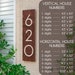 House Number Sign Horizontal, Vertical, Address Sign for House, Number ...