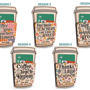 Teacher Appreciation Gift, Teacher Gift Card Holder, Coffee Gift Card ...