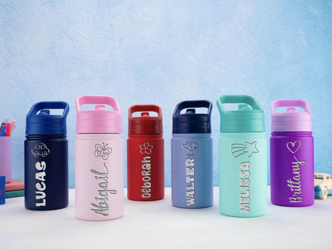 Back to School Gifts for Kids, Personalized Kid Water Bottle, Custom ...