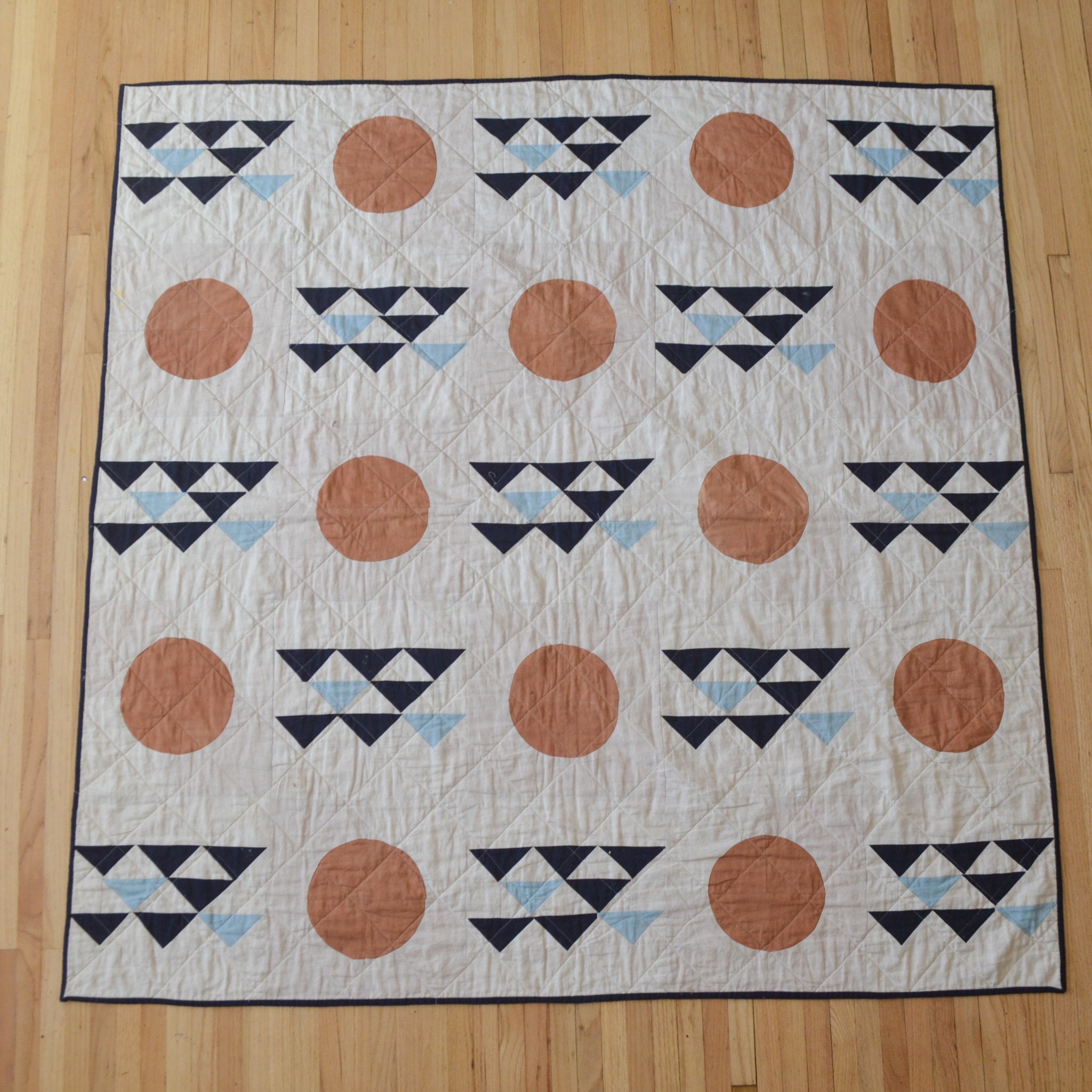 Blossom Moon Quilt Pattern A PDF Modern Quilt Pattern - Etsy