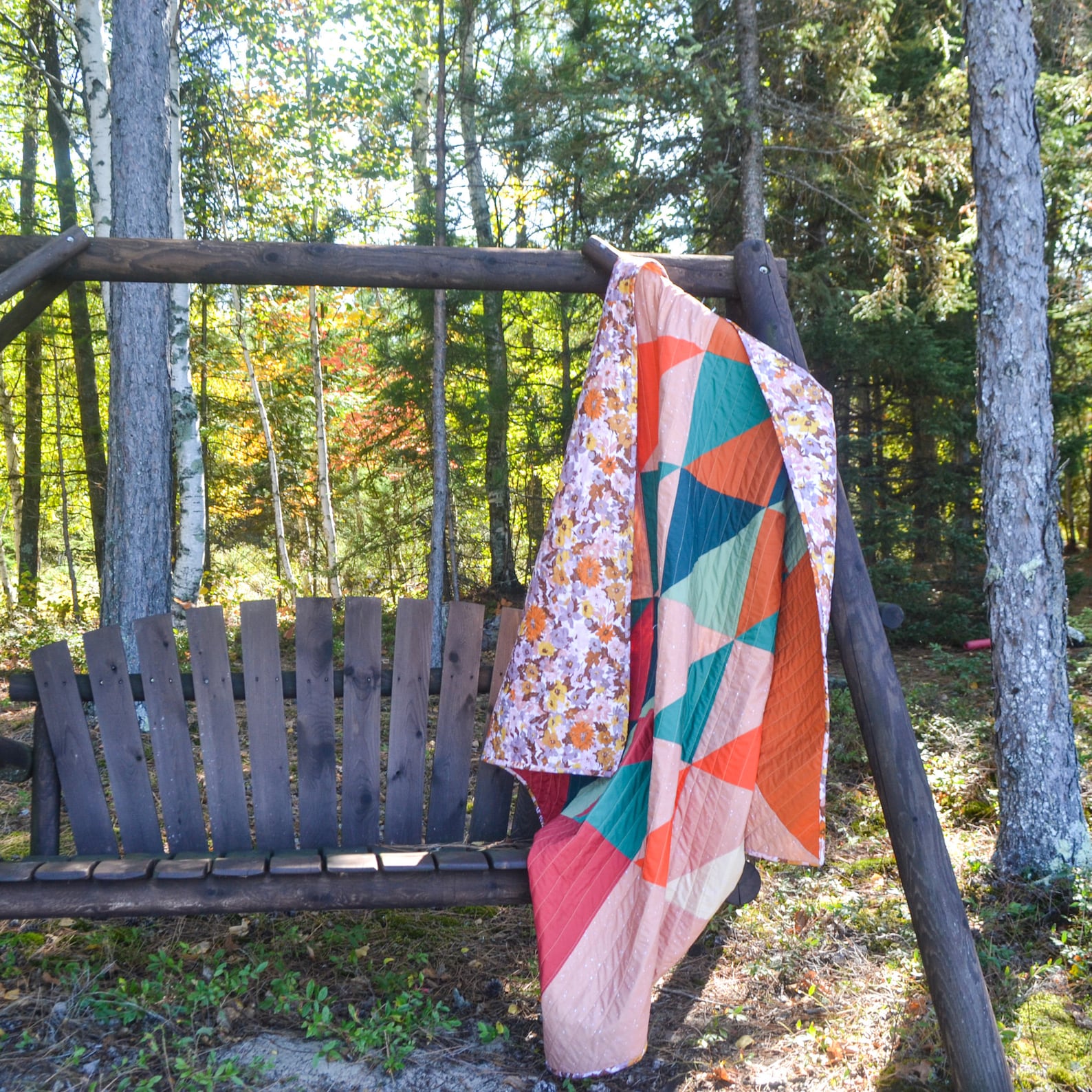 Converge Quilt Pattern PDF Modern Quilt Pattern Blanket - Etsy