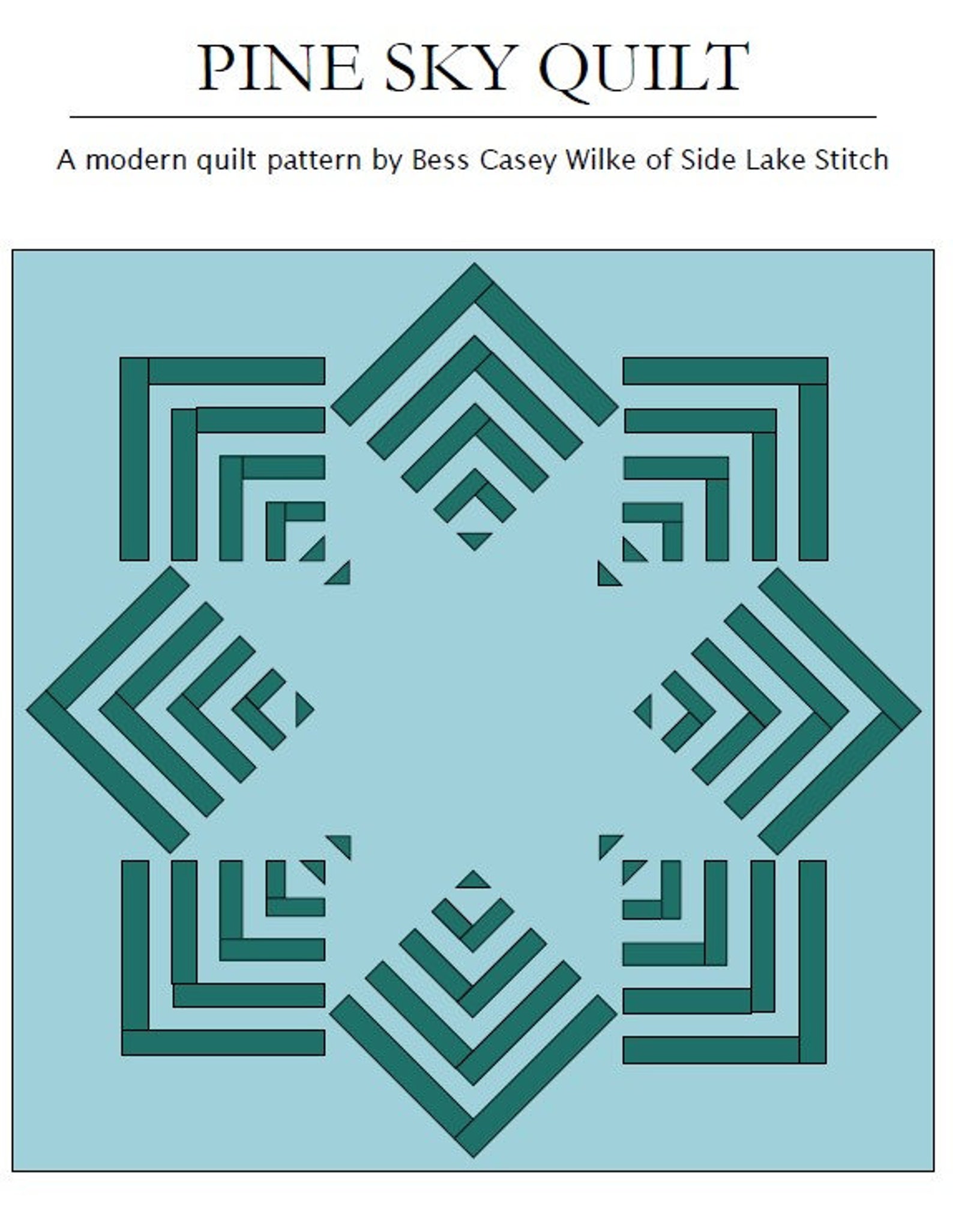 Pine Sky Modern Quilt Pattern - Etsy