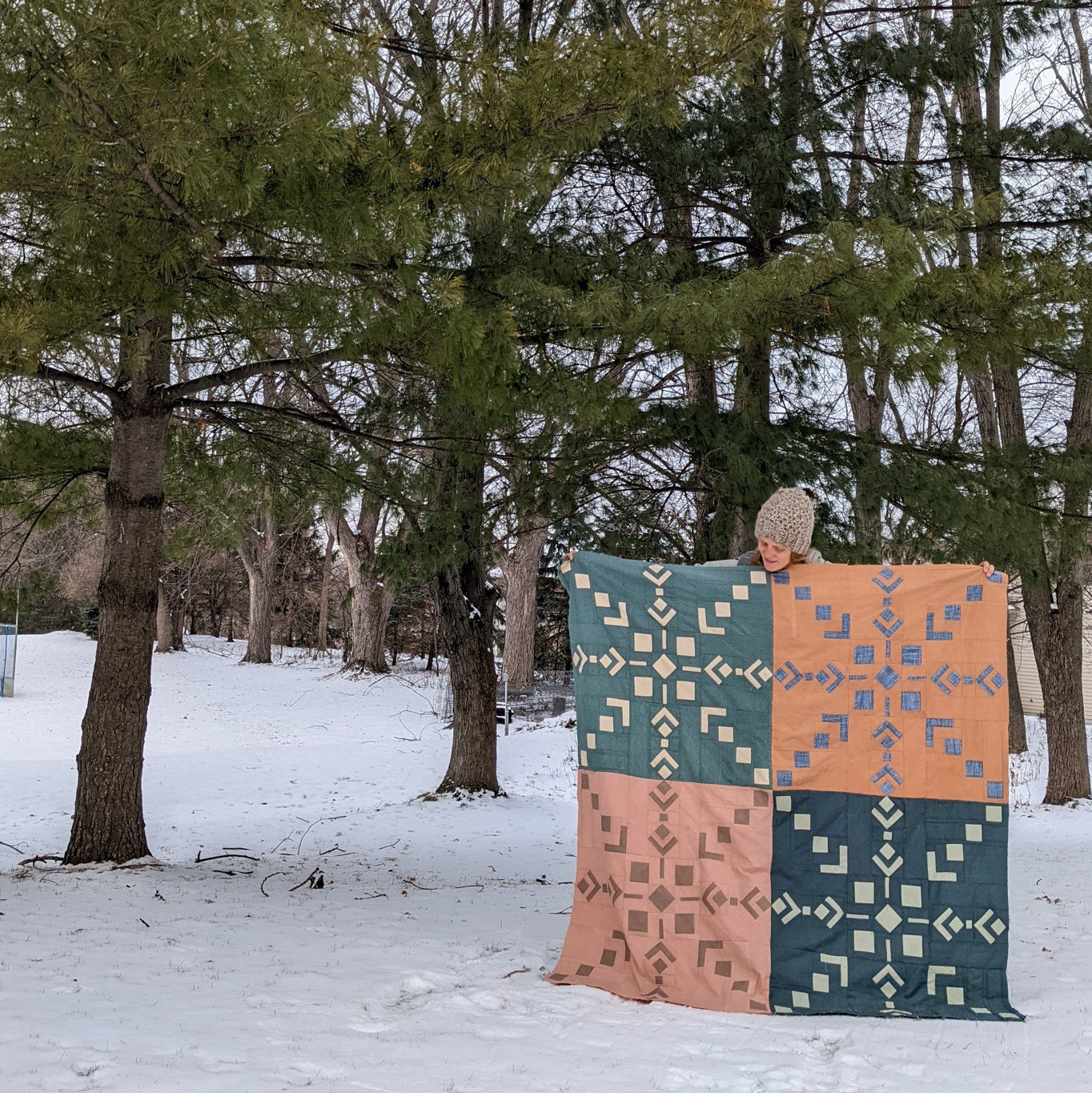 Single Snowflake Modern Quilt Pattern - Etsy