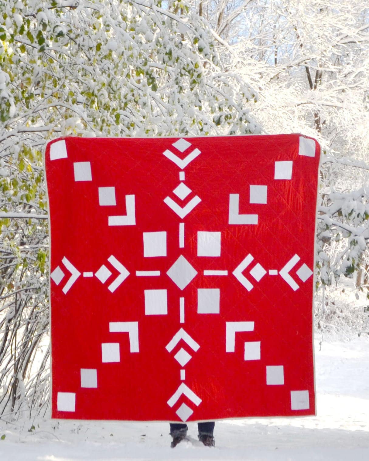 Single Snowflake Modern Quilt Pattern - Etsy