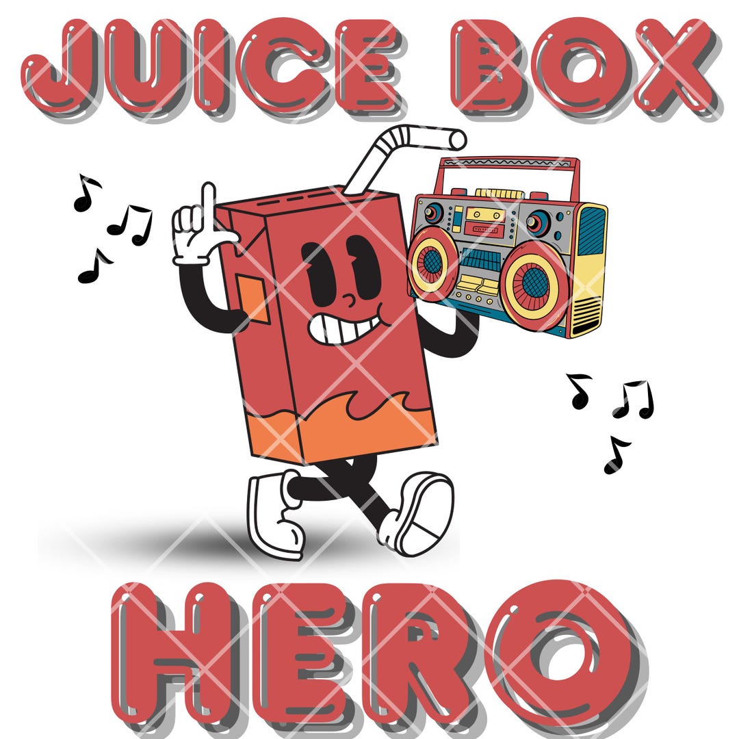 Juice Box Hero PNG - Etsy