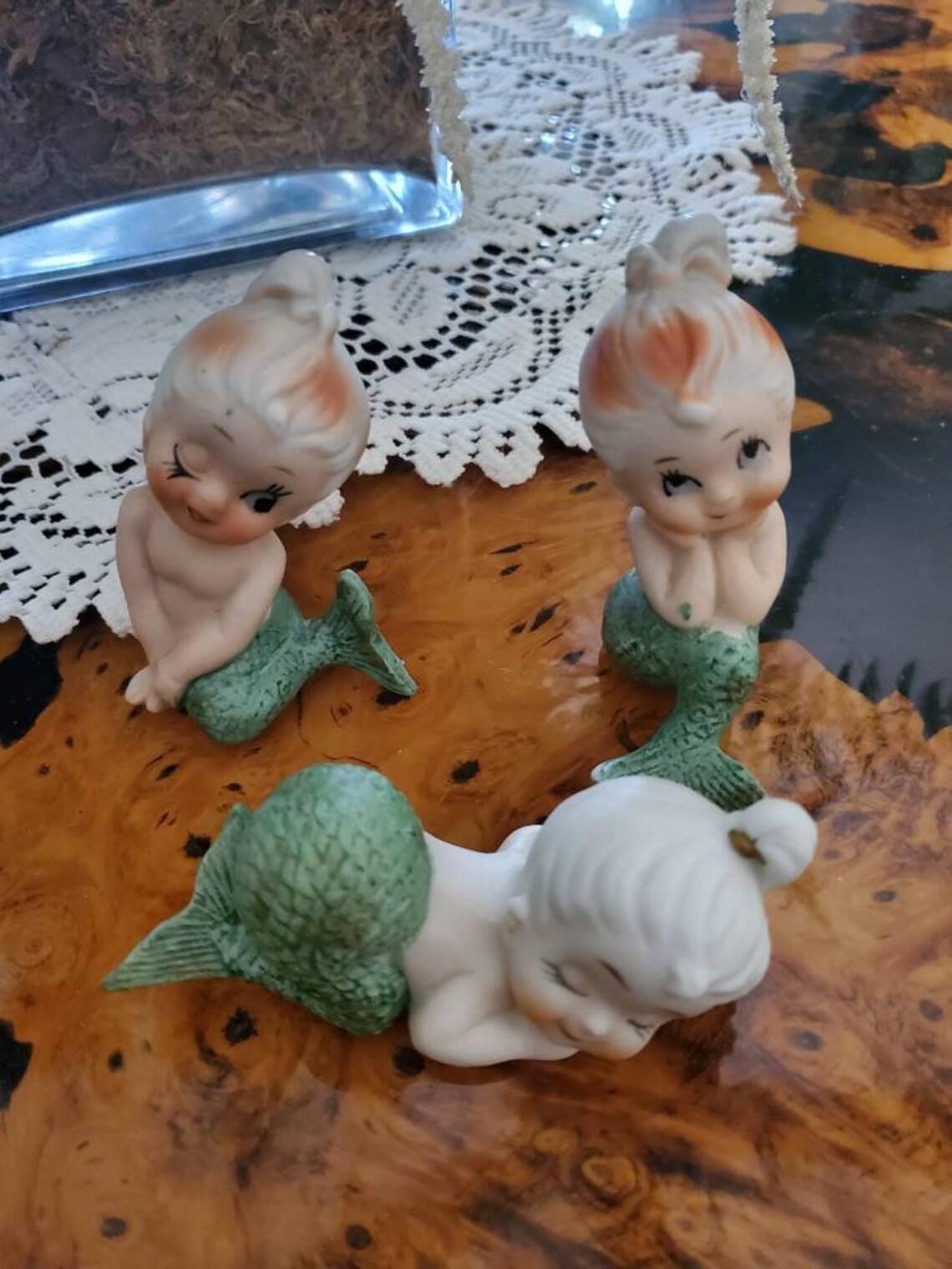 Vintage Bradley Mermaid Babies Trio Mermaids Figurine Set - Etsy