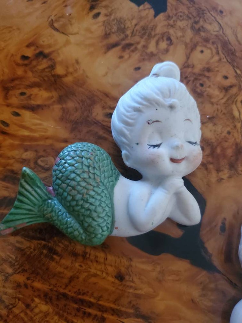 Vintage Bradley Kenmar Wall Mermaids Hanging Plaques Figurines Kitschy ...