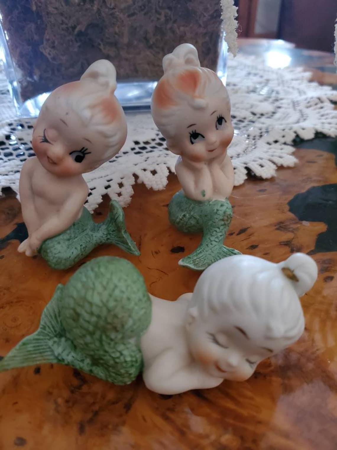 Vintage Bradley Mermaid Babies Trio Mermaids Figurine Set - Etsy
