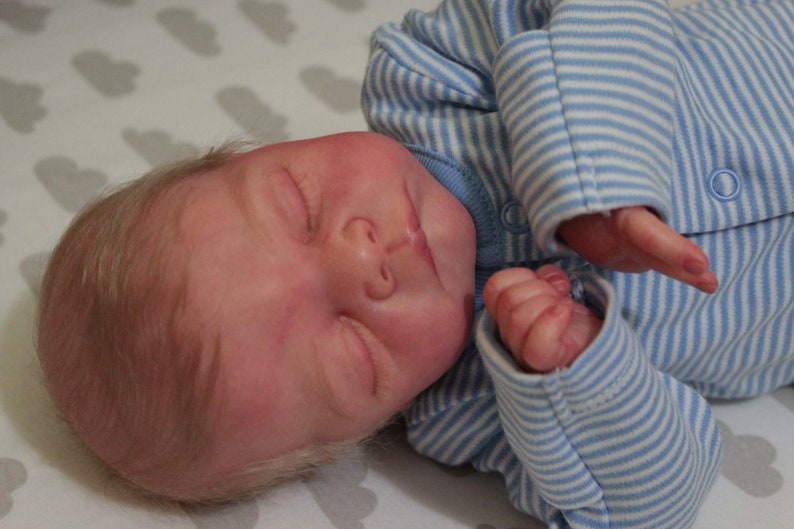 CUSTOM REBORN BABY ~ Mick Asleep by Adrie Stoete ~ Tiny Preemie Baby ...