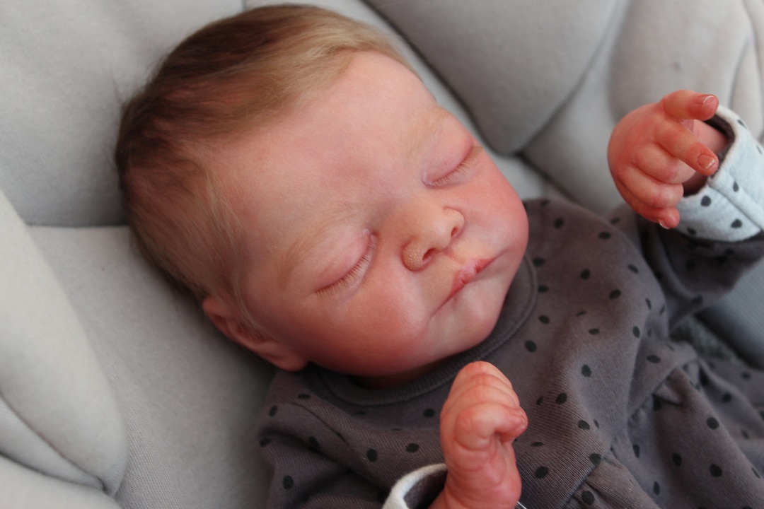 CUSTOM REBORN BABY ~ Mick Asleep by Adrie Stoete ~ Tiny Preemie Baby ...