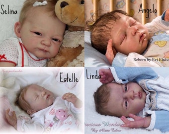 CUSTOM REBORN BABY the Cradle Kit You Choose 6 Month | Etsy