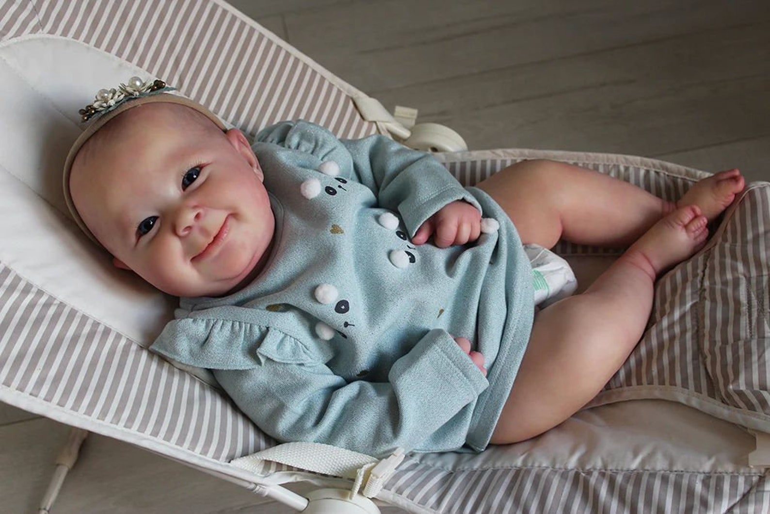 CUSTOM REBORN BABY ~ Happy Sage 4 Month Size by Realborn ~ 6 Month ...