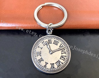 Clock Keychain - Etsy