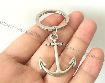 Anchor Keychain Anchor Gifts Key Ring | Etsy