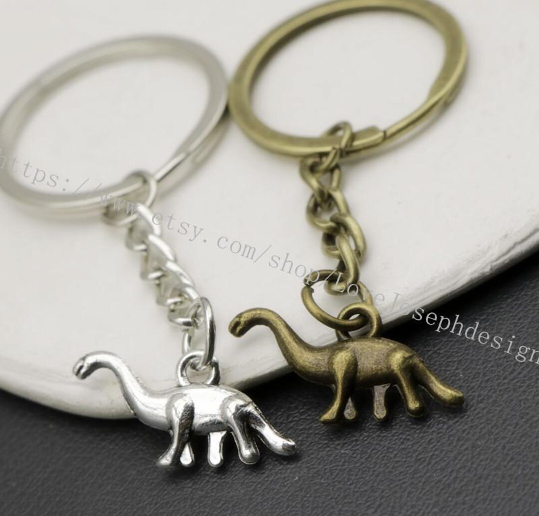 Dinosaur Keychain, Dinosaur Gifts Key Ring - Etsy