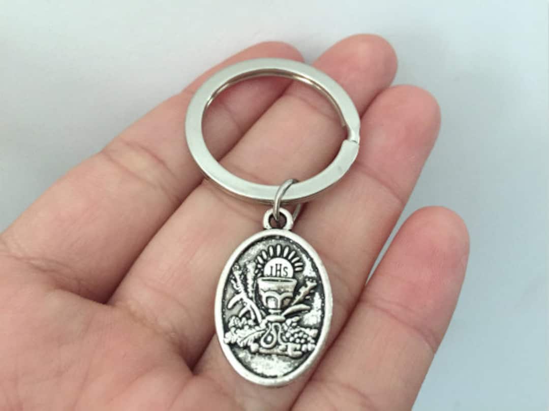 First Holly Communion Keychain,first Holly Communion Gifts Key Ring - Etsy