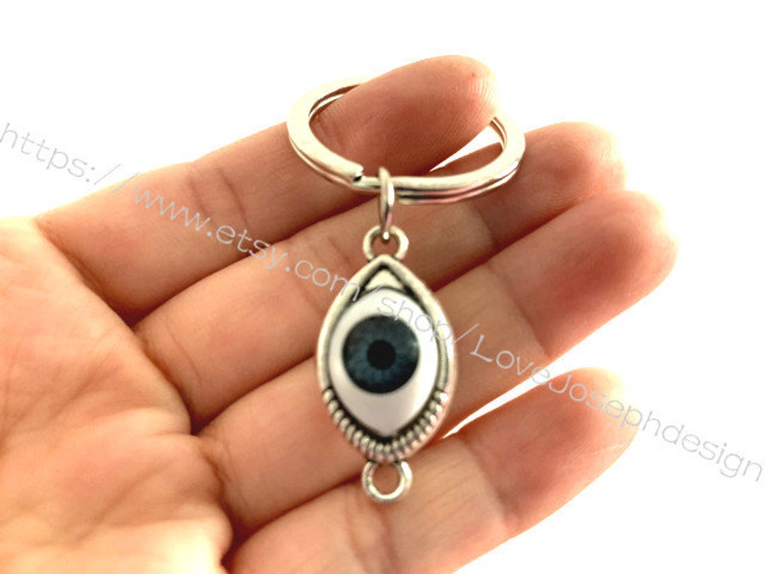Gray Eyeball Keychain,gray Eyeball Gifts Key Ring - Etsy UK