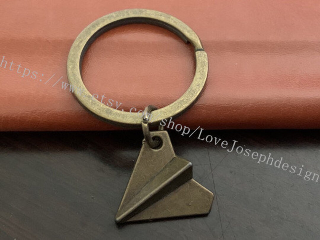 Paper Airplane Keychain, Paper Airplane Gifts Key Ring,paper Plane ...
