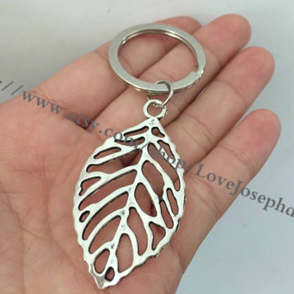 Leaf Keychain - Etsy