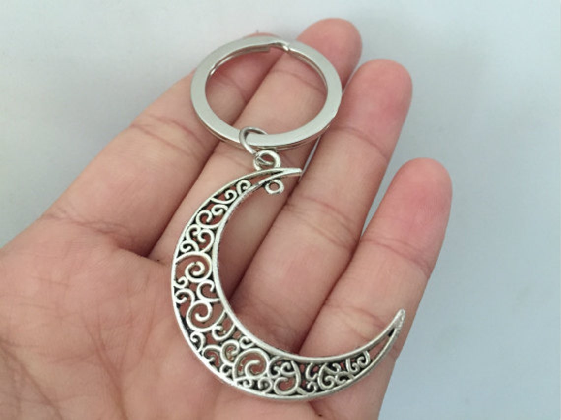 Keychain Set Moon Keychainmoon Gifts Key Ring | Etsy