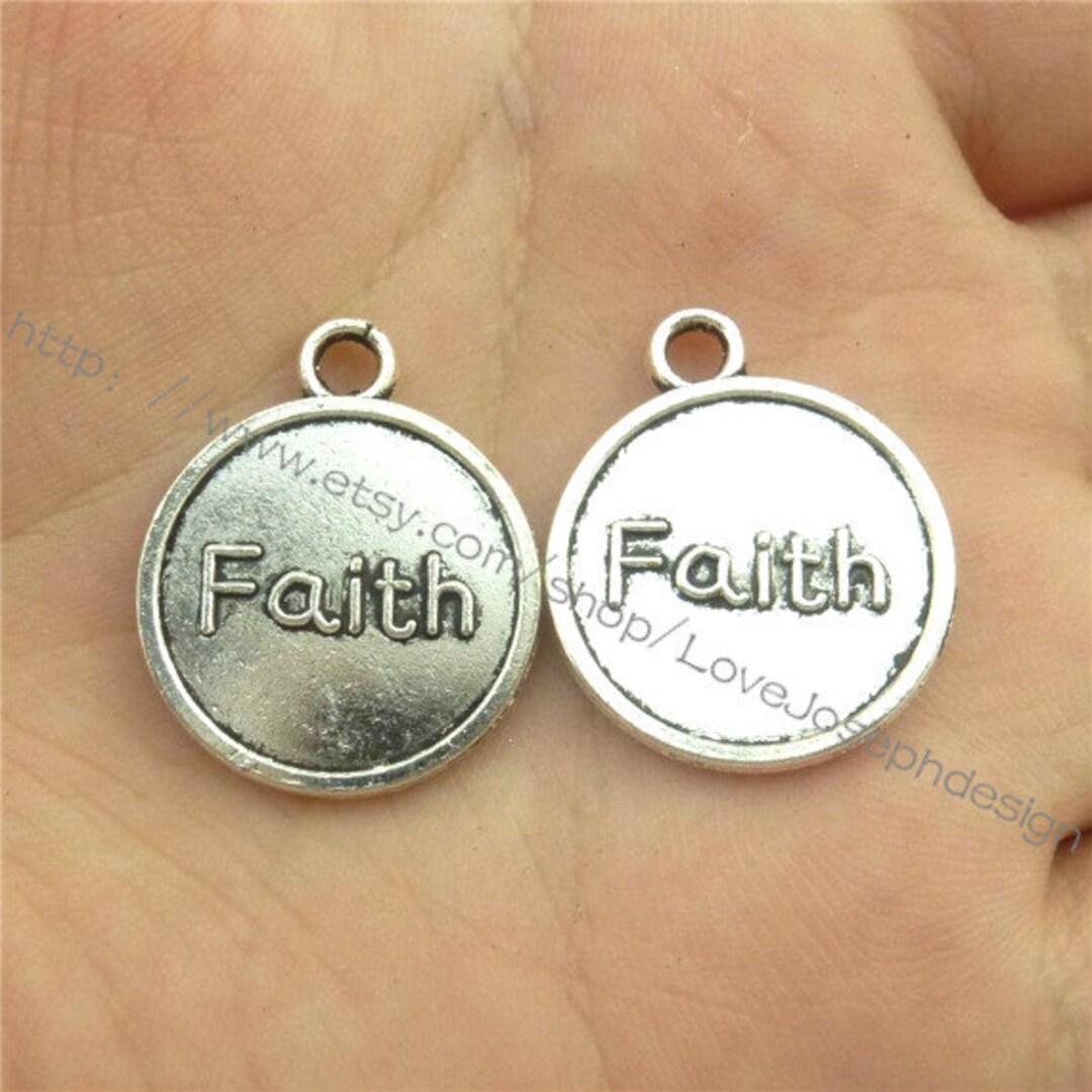 Wholesale 110pieces 8mmx24mm Antique Silver Faith Word Charms - Etsy