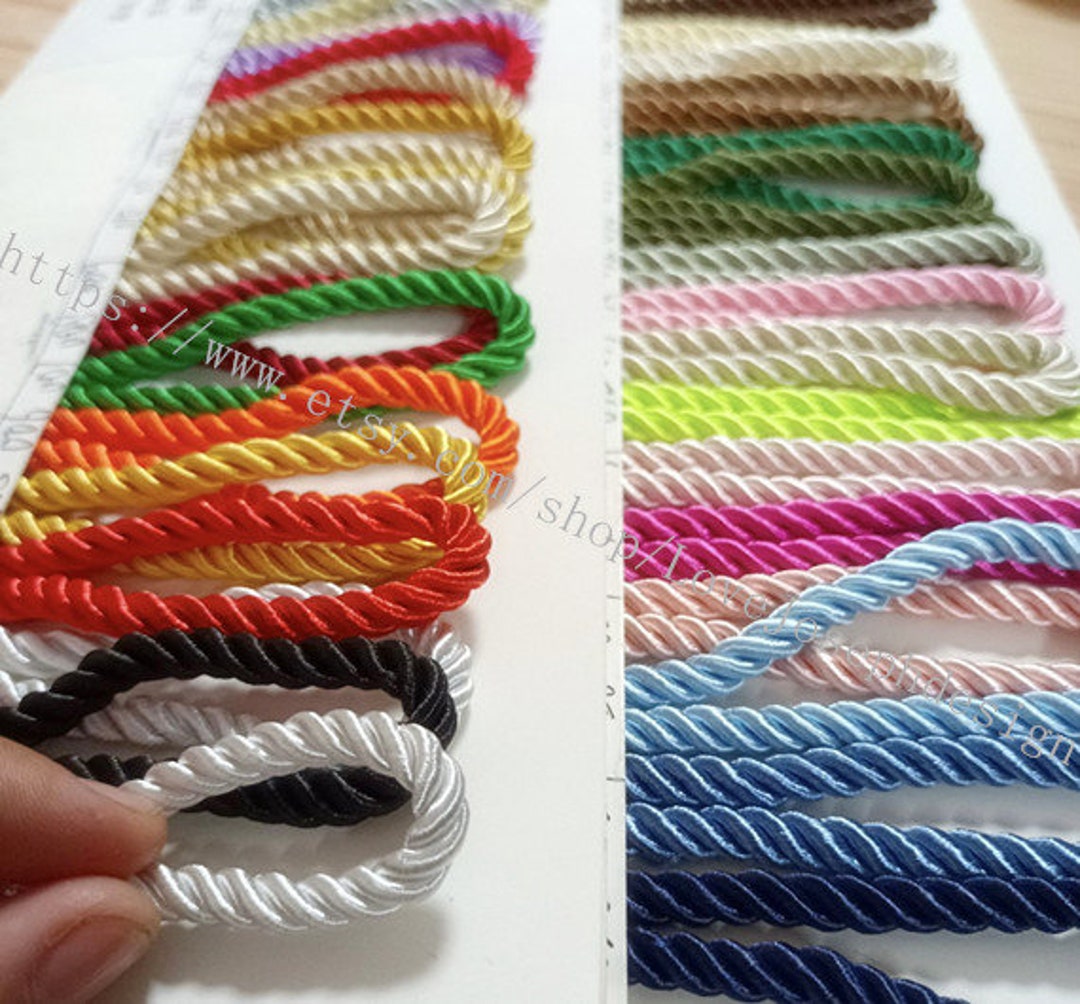 100 Meters 3mm/5mm Twist Silk Cords ( Colors Can Choose ) - Etsy