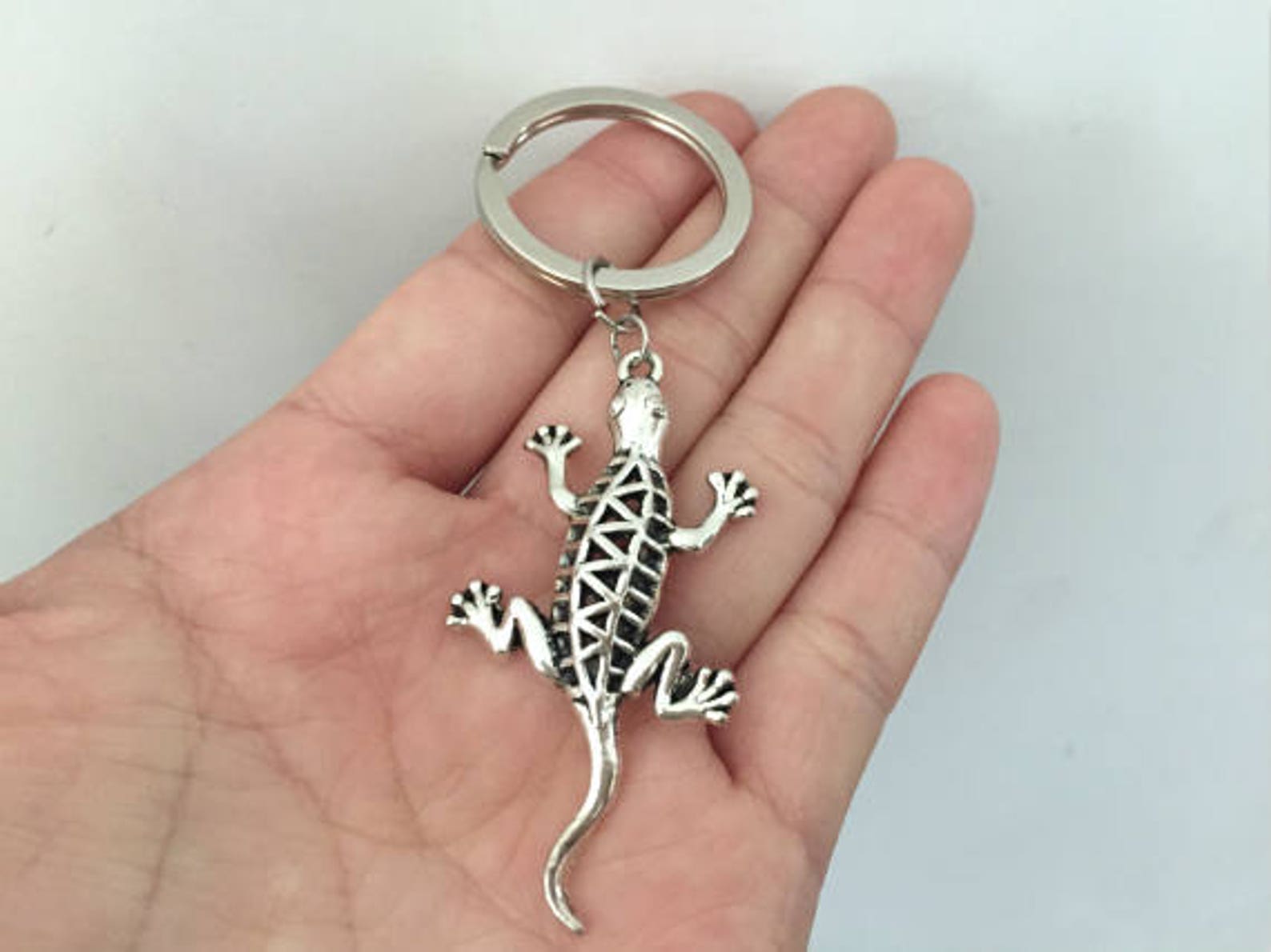 Gecko Keychain Gecko Gifts Key Ring | Etsy