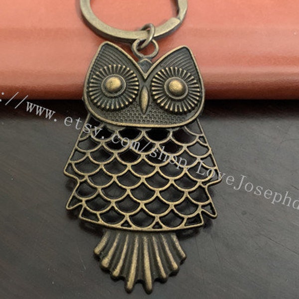 Owl Key Ring - Etsy UK