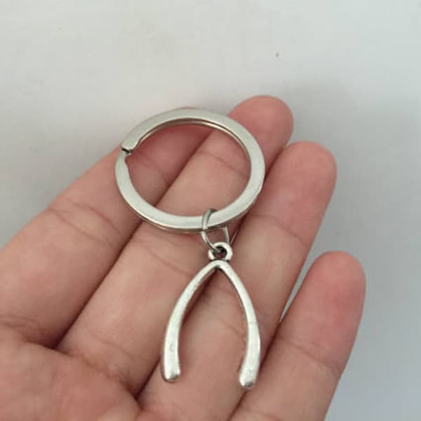 Wishbone Keychain - Etsy