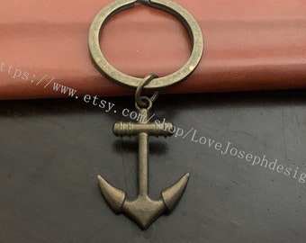 Anchor Keychain Anchor Gifts Key Ring | Etsy