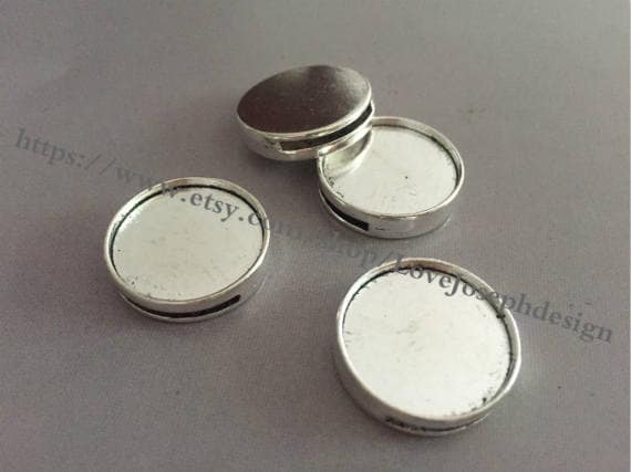 50 Pieces /lot Antique Silver Plated 20mm Slide Bracelet | Etsy