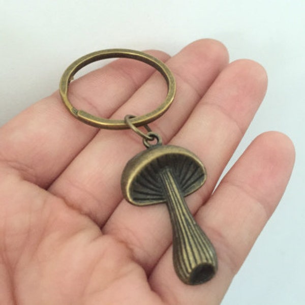 Mushroom Keychain - Etsy