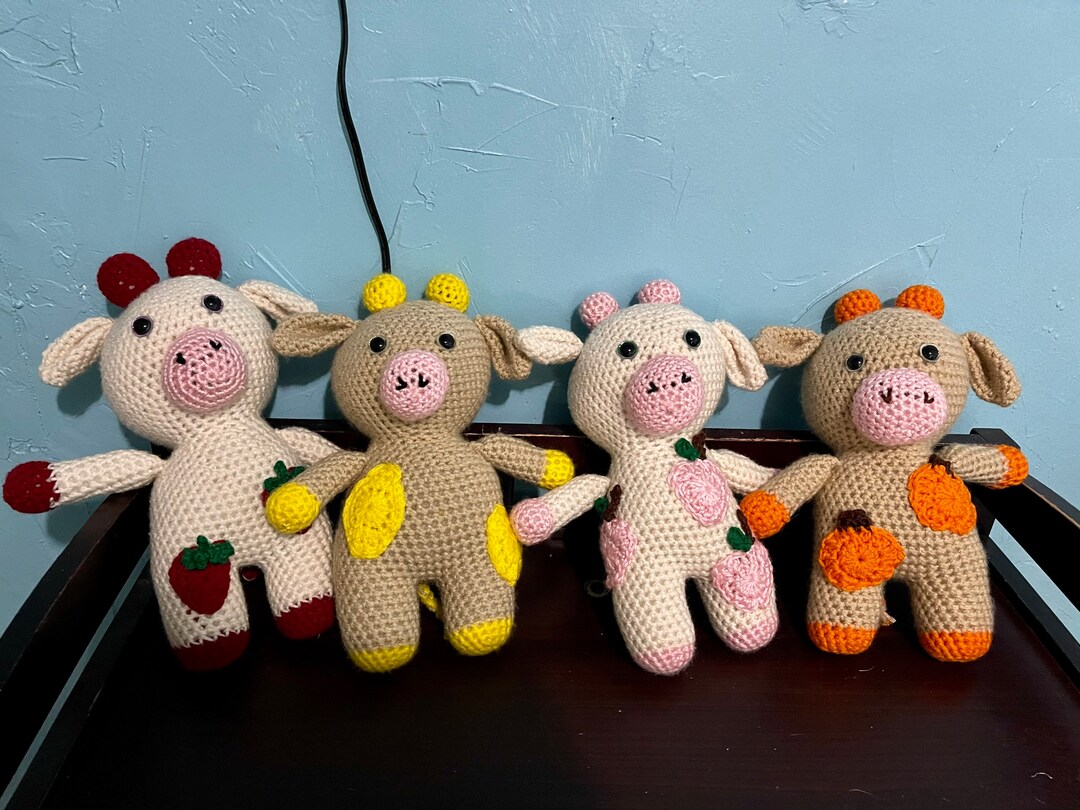 Fruit Cows; Strawberry Cow, Pumpkin Cow; Lemon Cow; Apple Cow; Cow ...