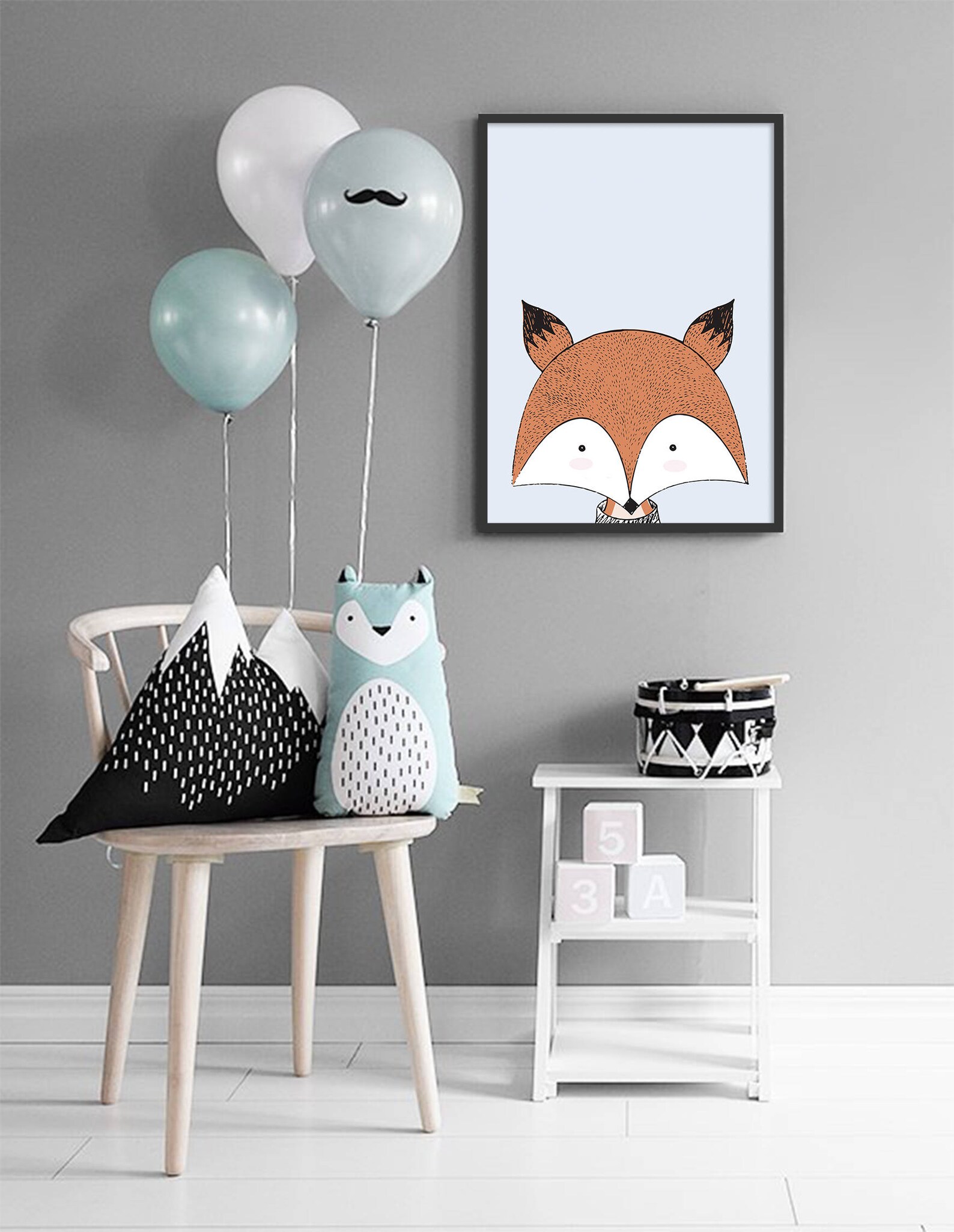 Fox Print, Fox Poster, Kids Fox Print, Kids Room Decor, Cute Fox, Wild ...