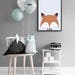 Fox Print, Fox Poster, Kids Fox Print, Kids Room Decor, Cute Fox, Wild ...