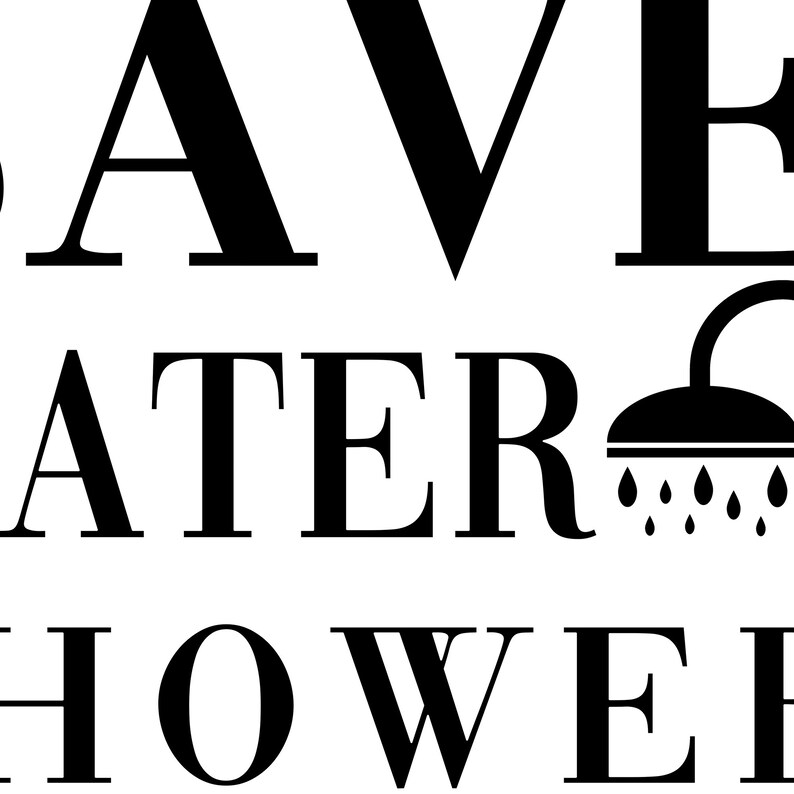 Save Water Shower Together Funny Bathroom Bathroom Wall Decor