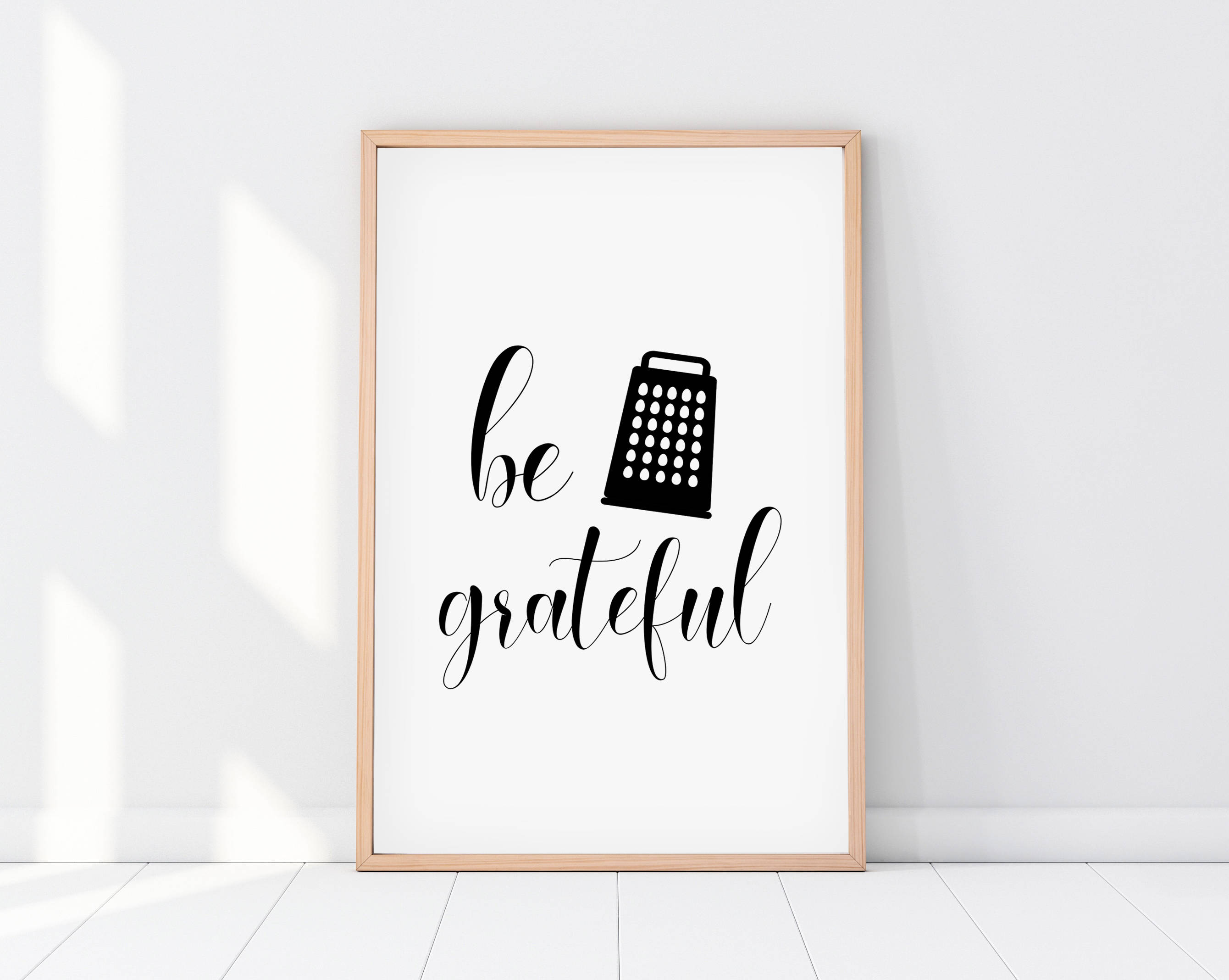 Be Grateful, Kitchen Print, Kitchen Wall Art, Kitchen Quotes, Funny ...