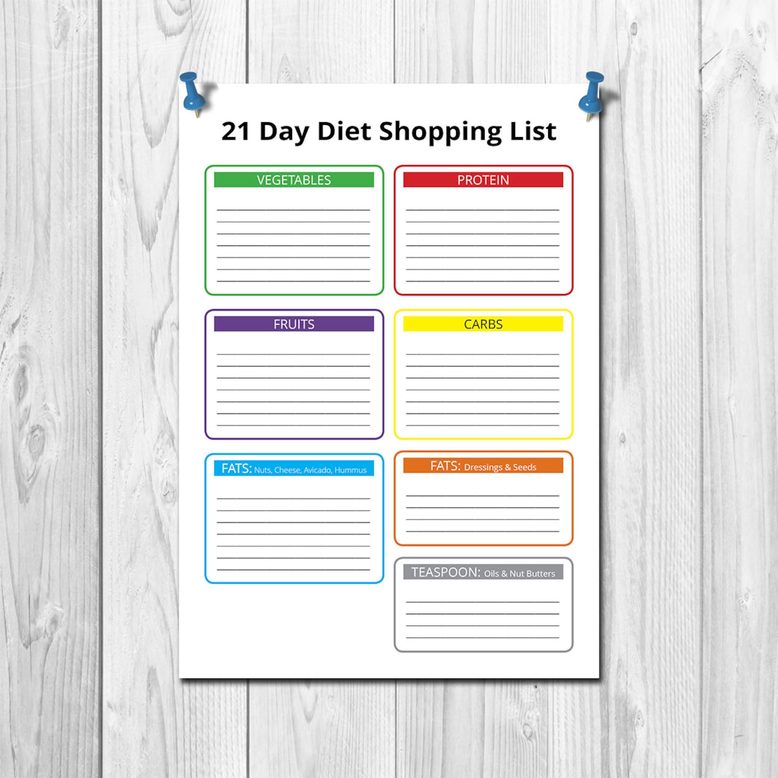 21 Day Diet Shopping List, 21 Day Fix Meal Plan, 21 Day Fix Workout ...