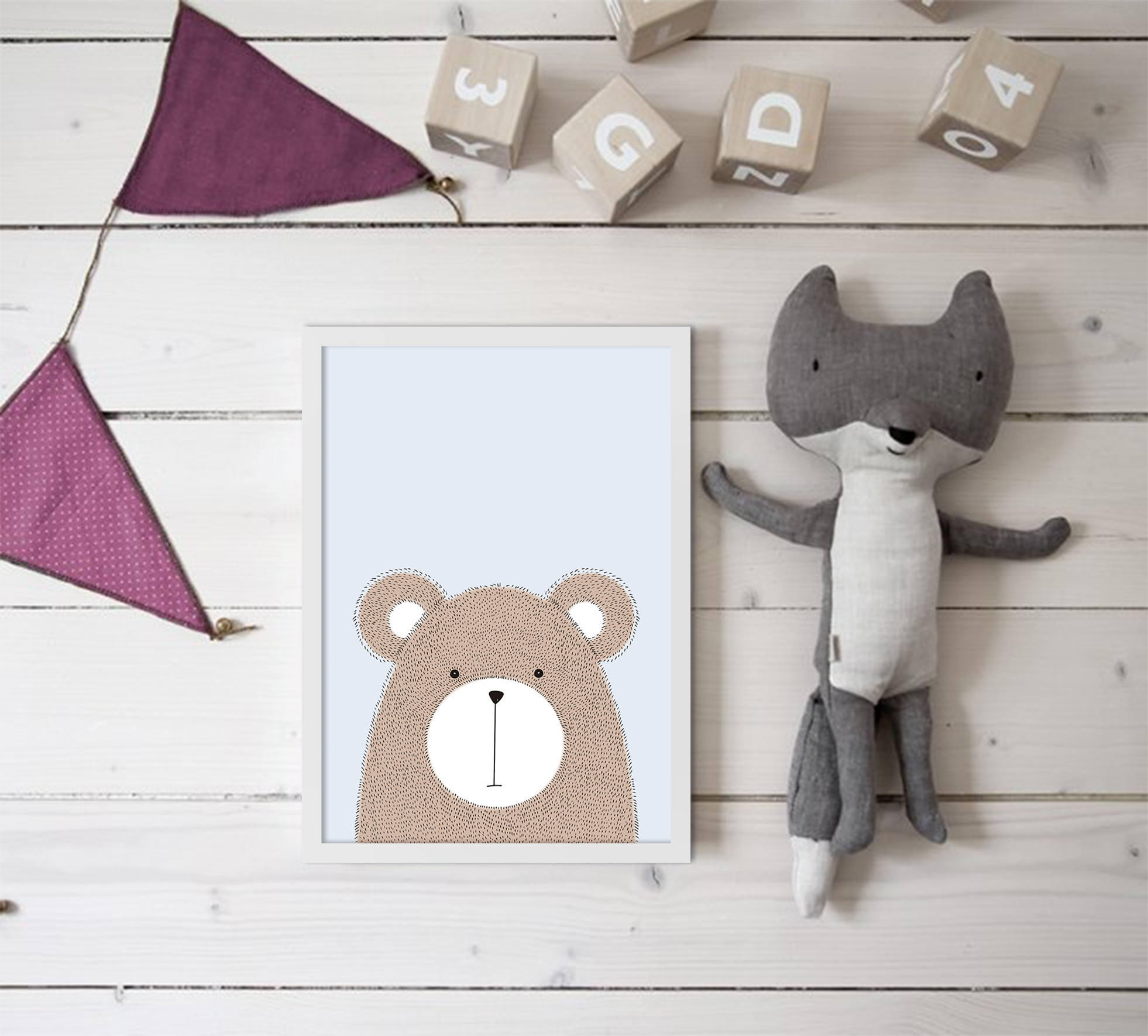 Bear Print, Bear Poster, Kids Bear Print, Kids Room Decor, Cute Bear ...