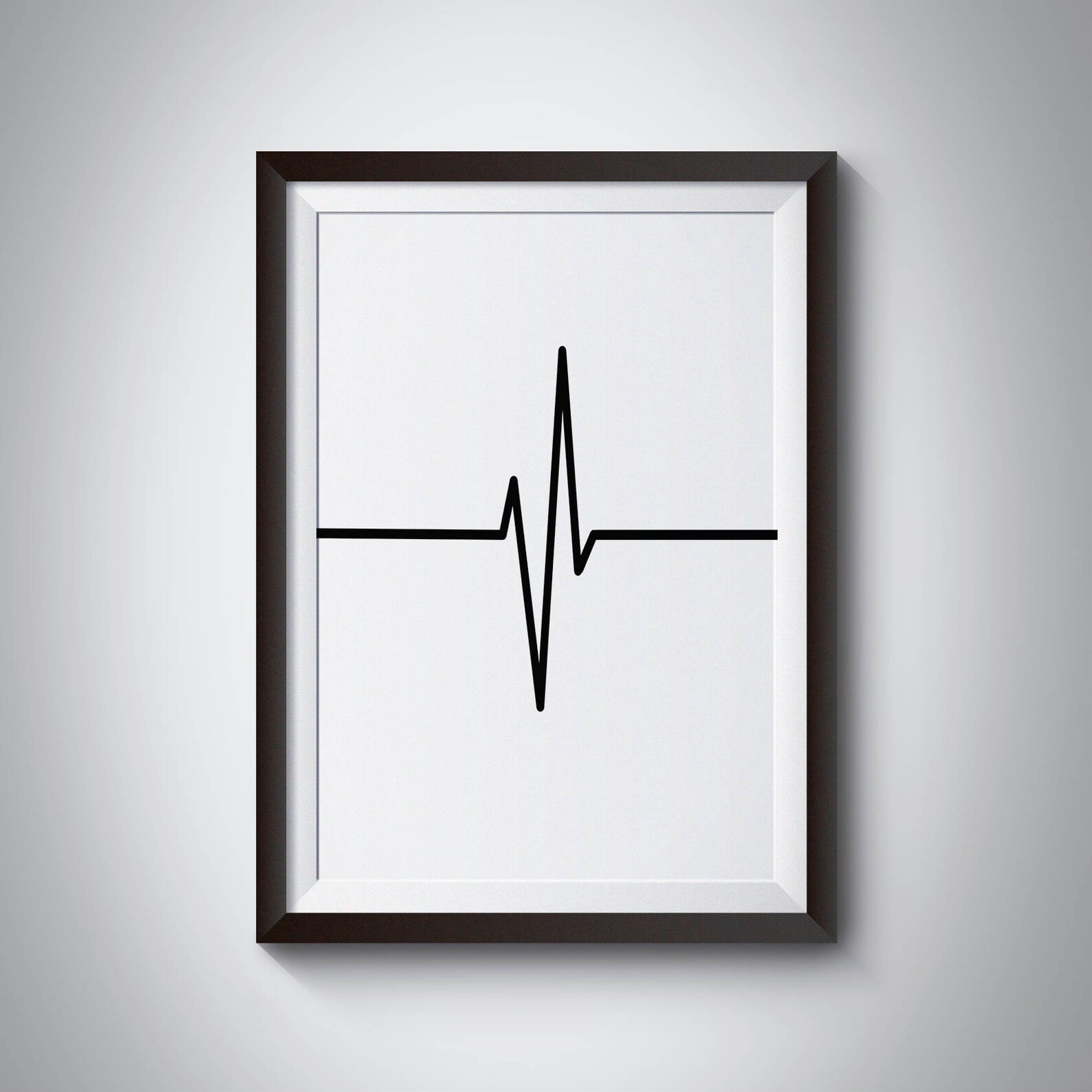 Heartbeat Print Heartbeat Art Heartbeat Wall Art EKG Print - Etsy
