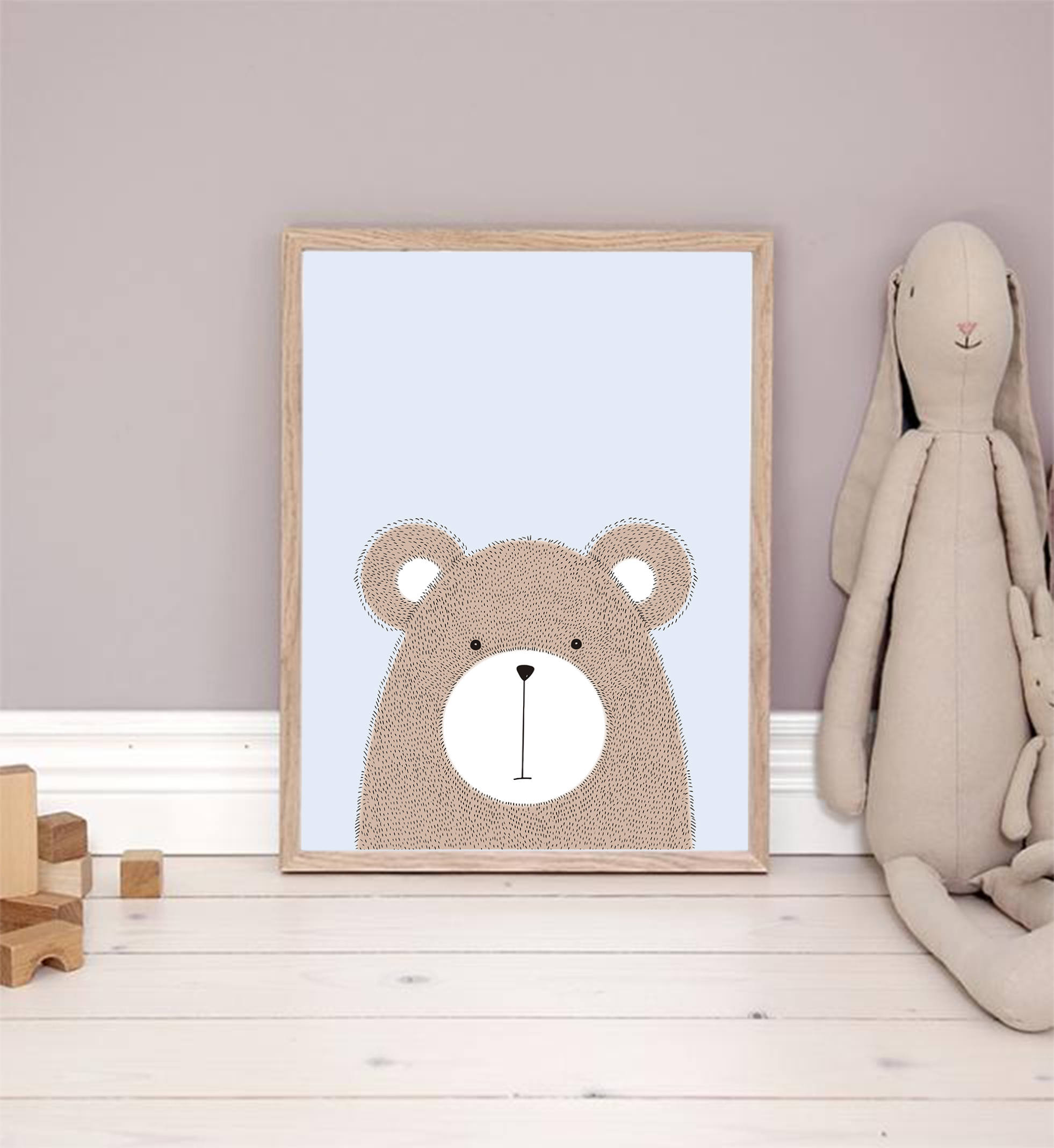 Bear Print, Bear Poster, Kids Bear Print, Kids Room Decor, Cute Bear ...