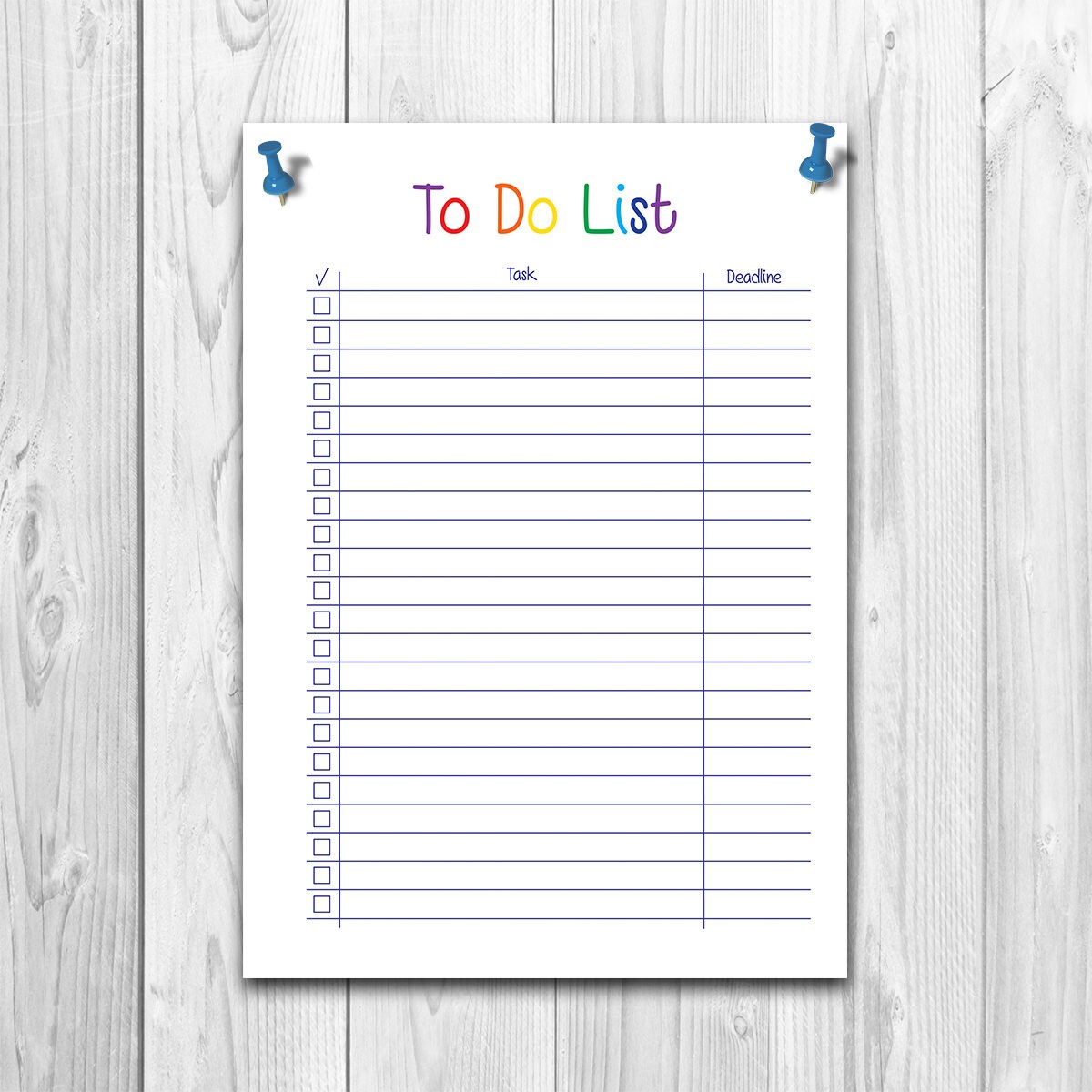 Homework list Deadline Planner To Do List Printable To Do | Etsy