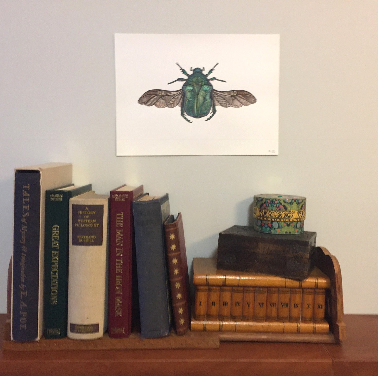 Egyptian Scarab Painting - Etsy