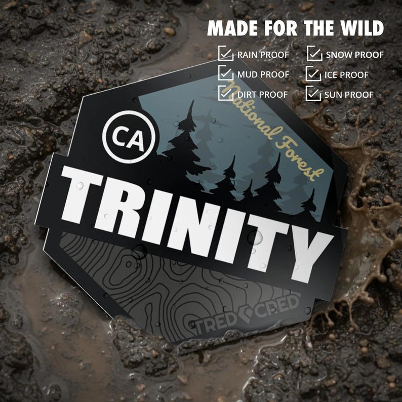 Sticker: Trinity National Forest - Etsy