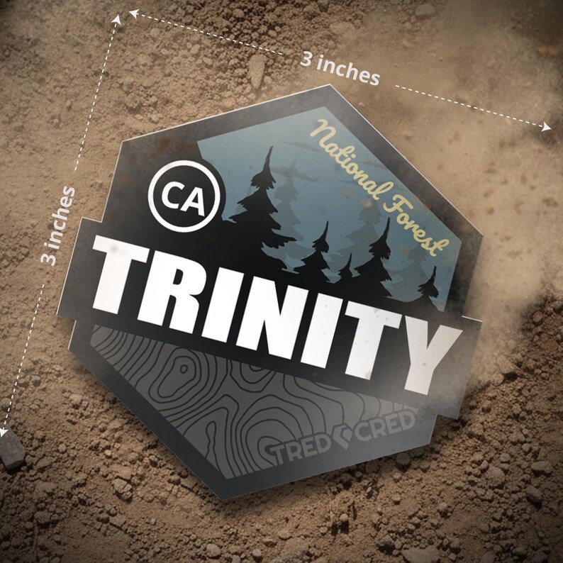 Sticker: Trinity National Forest - Etsy