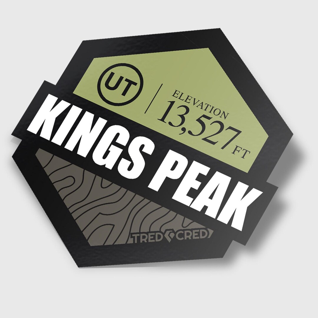 Sticker: Kings Peak Summit - Etsy