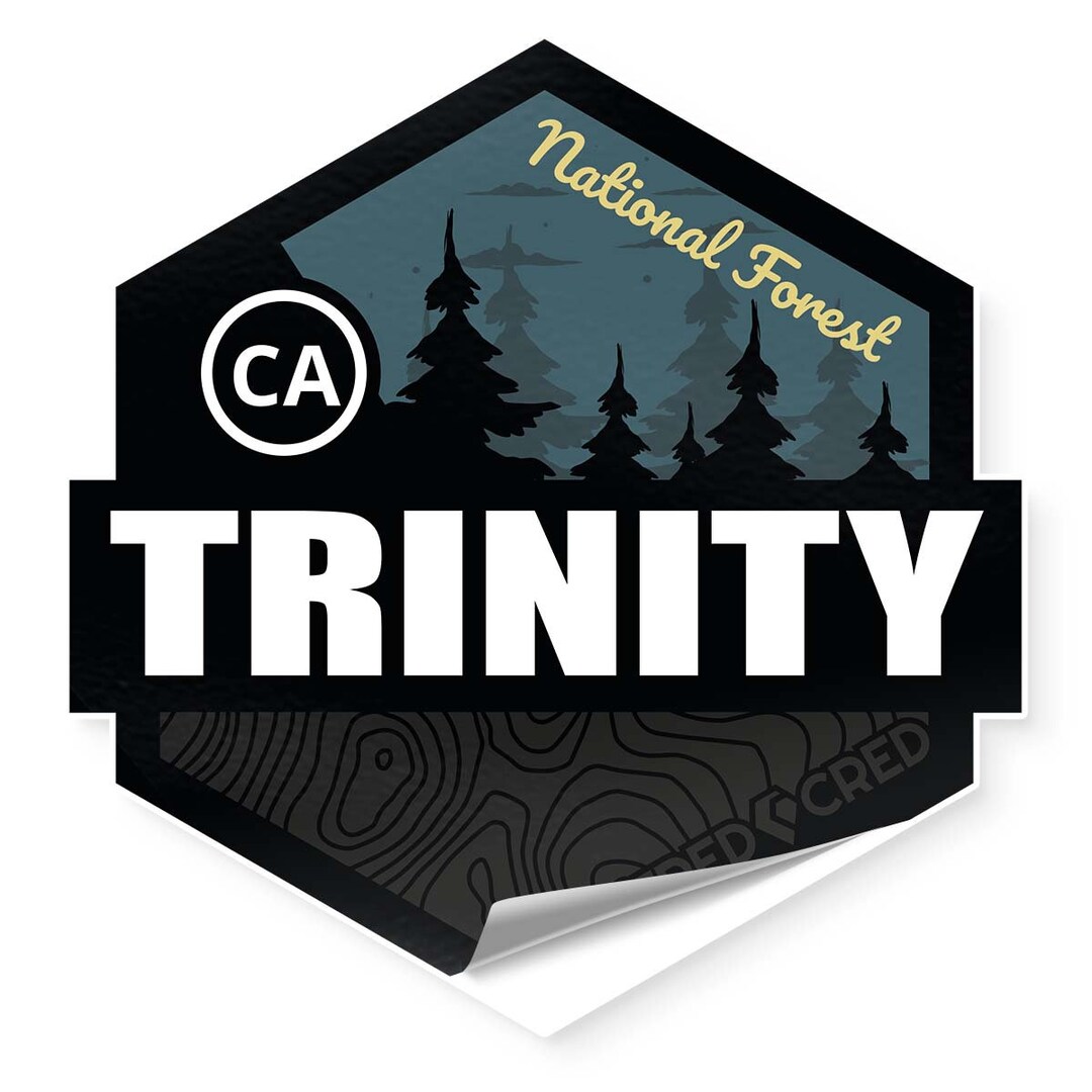 Sticker: Trinity National Forest - Etsy