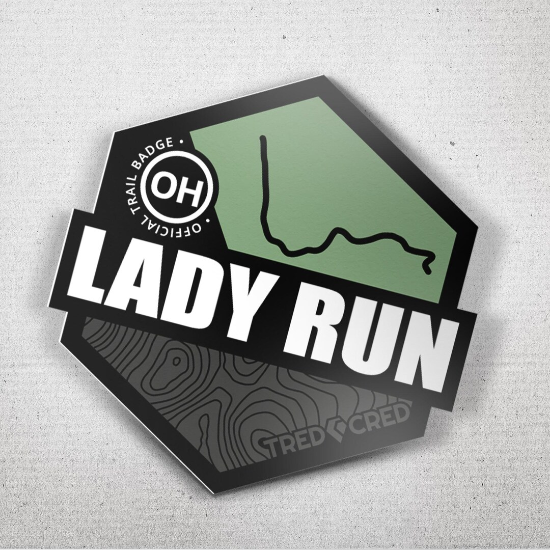 Sticker: Lady Run - Etsy