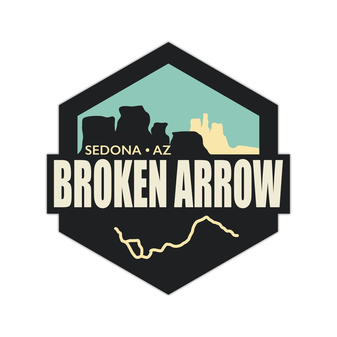 Sticker: Broken Arrow Trail | Etsy
